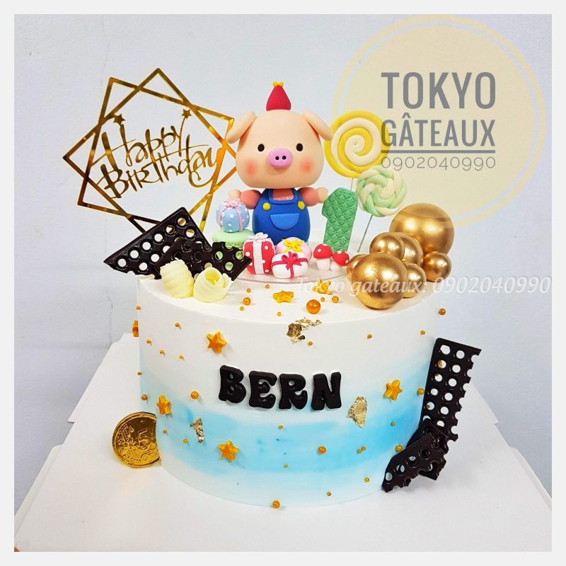 Bánh sinh nhật Heo kute - Tokyo Gâteaux - Đặt bánh lấy ngay tại Hà Nội