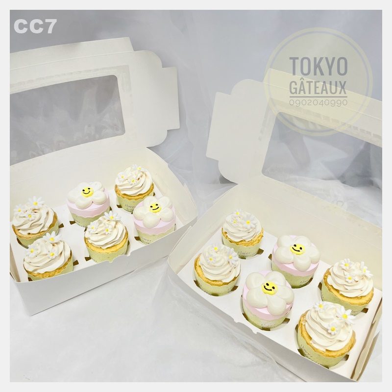 CC7 - Set cupcake Hoa Cúc