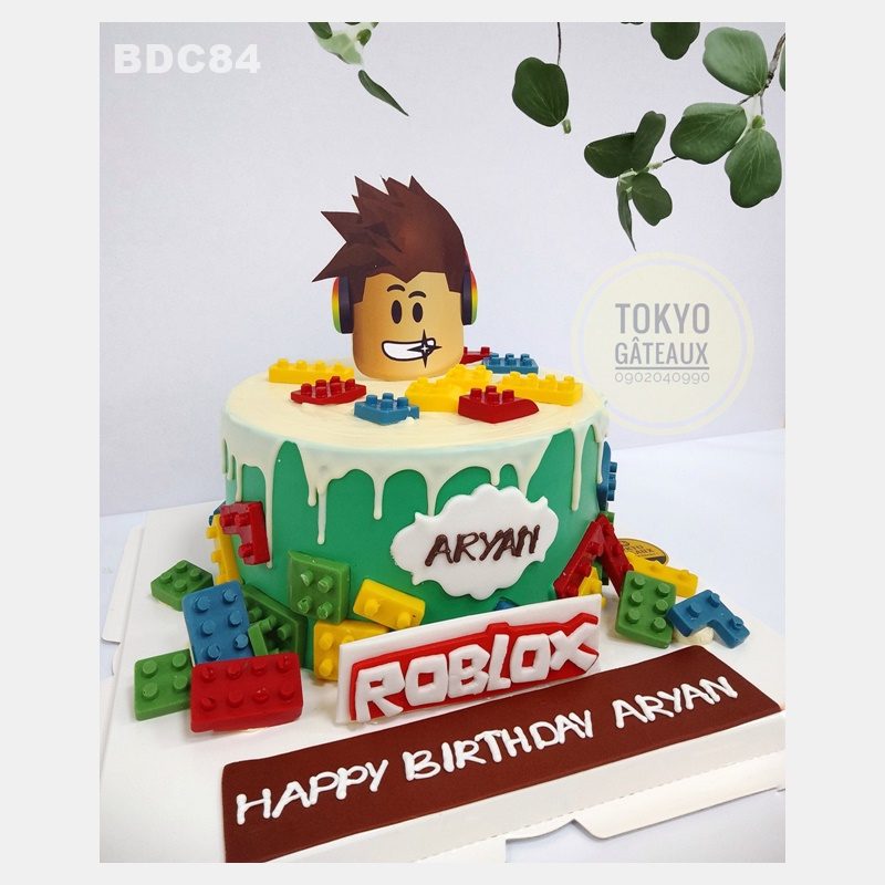 Bdc84 Bánh Sinh Nhật Lego Roblox Sz20 Cao 10cm